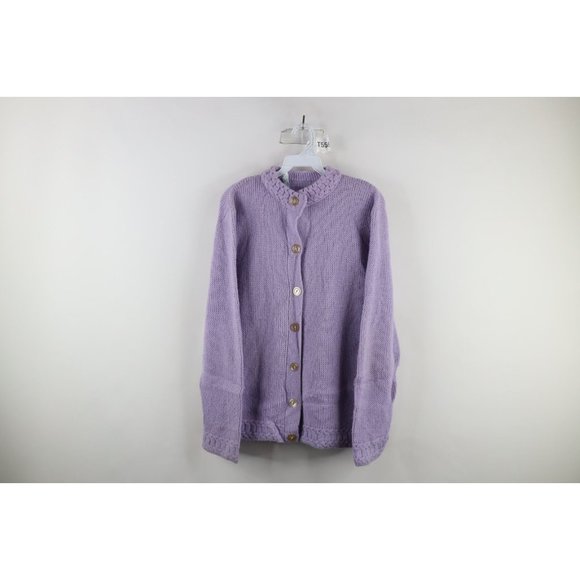 Vintage | Sweaters | Vtg 5s 60s Womens Medium Cat Eye Button Ribbed ...